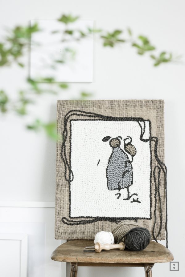 naive Kunst - Punch Needle mit Kinderbildern - ZWO:STE